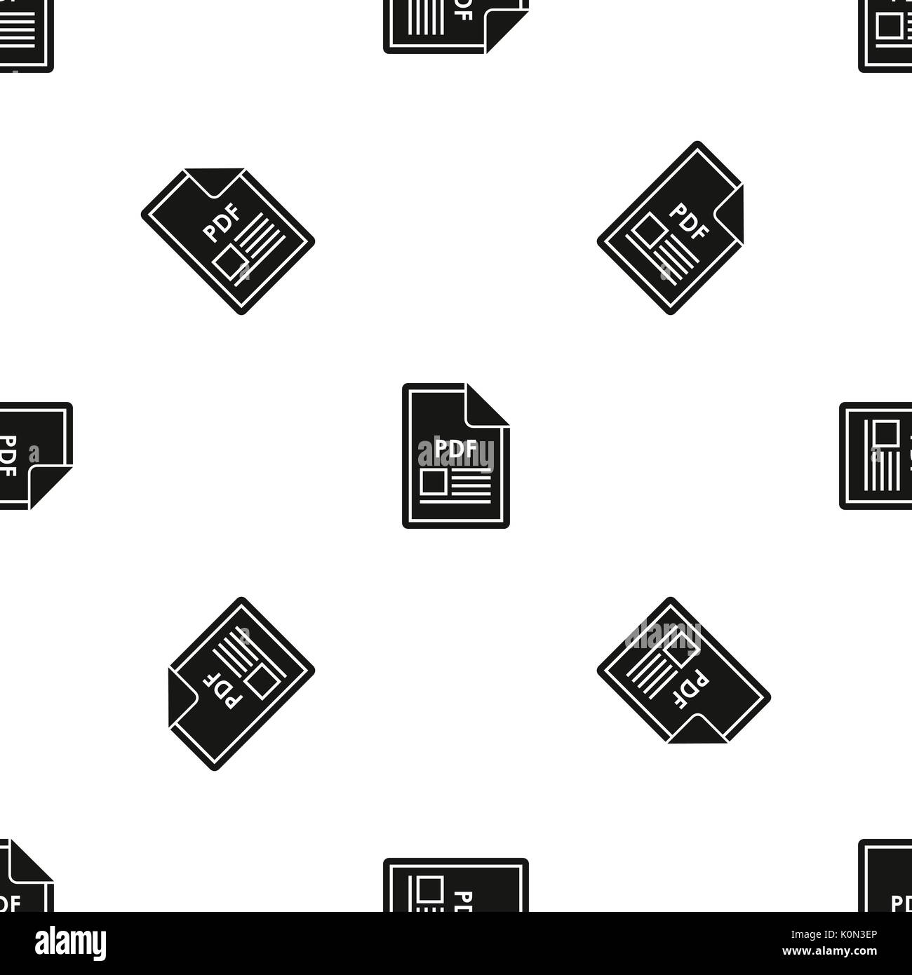 File PDF pattern seamless black Stock Vector Image & Art - Alamy