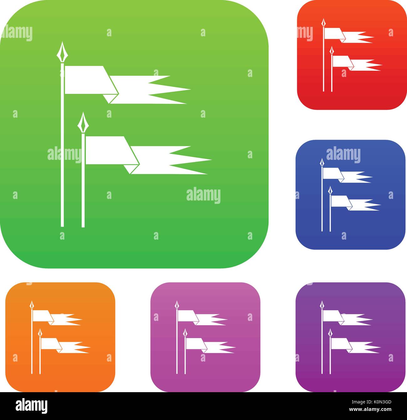 Ancient battle flags set collection Stock Vector Image & Art - Alamy