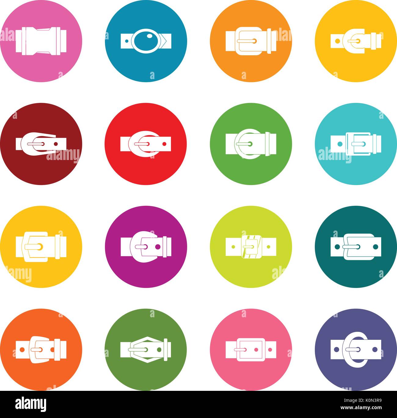 Silver buckles Stock Vector Images - Alamy