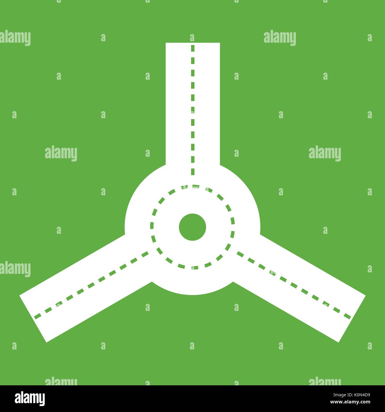 Roundabout icon green Stock Vector Image & Art - Alamy