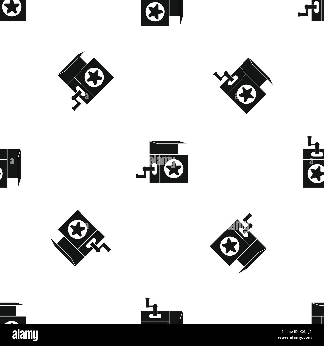 Music box pattern seamless black Stock Vector Image & Art - Alamy