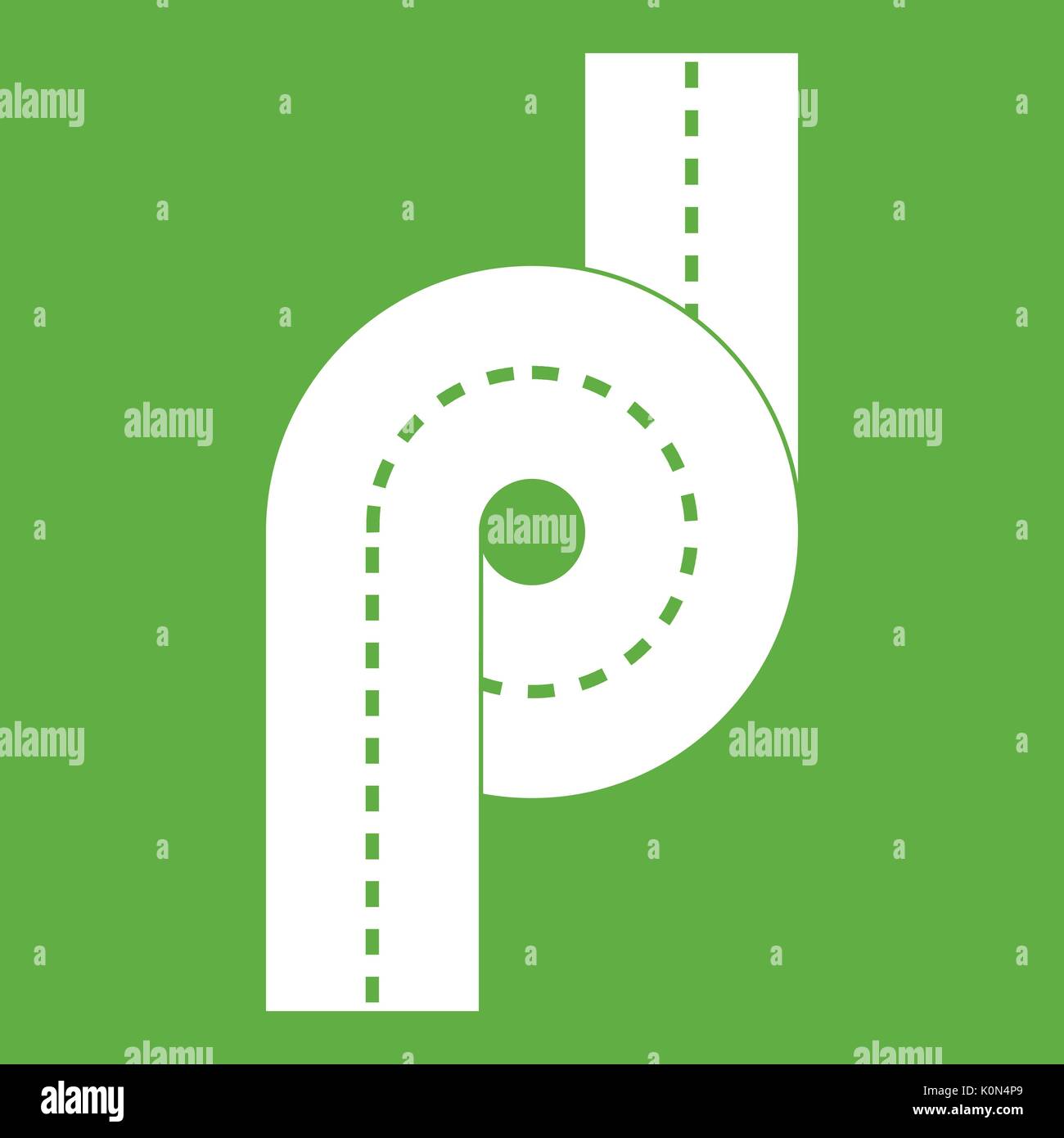 Road markings and junction Stock Vector Images - Alamy