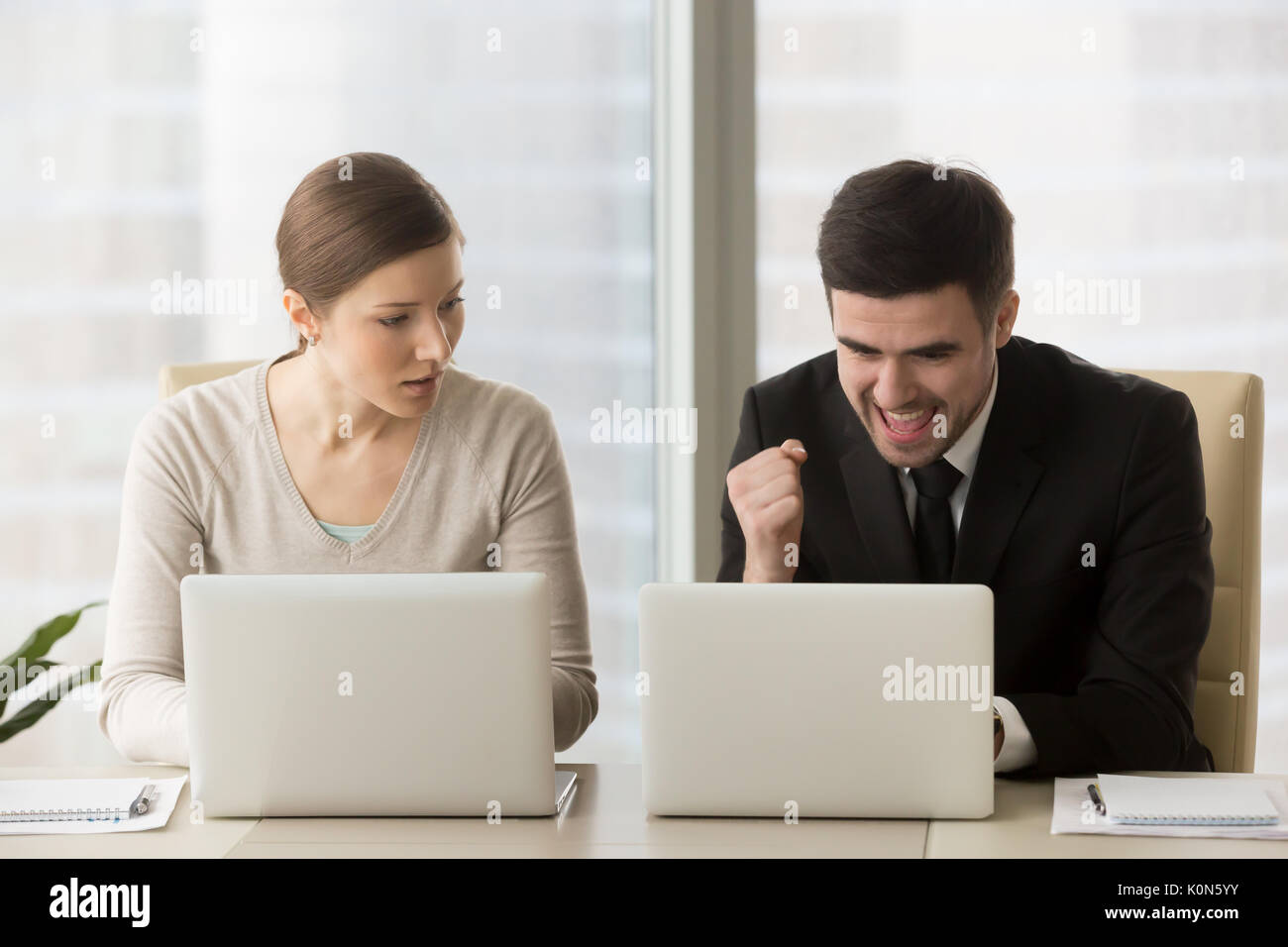 Jealous woman colleague hi-res stock photography and images - Alamy