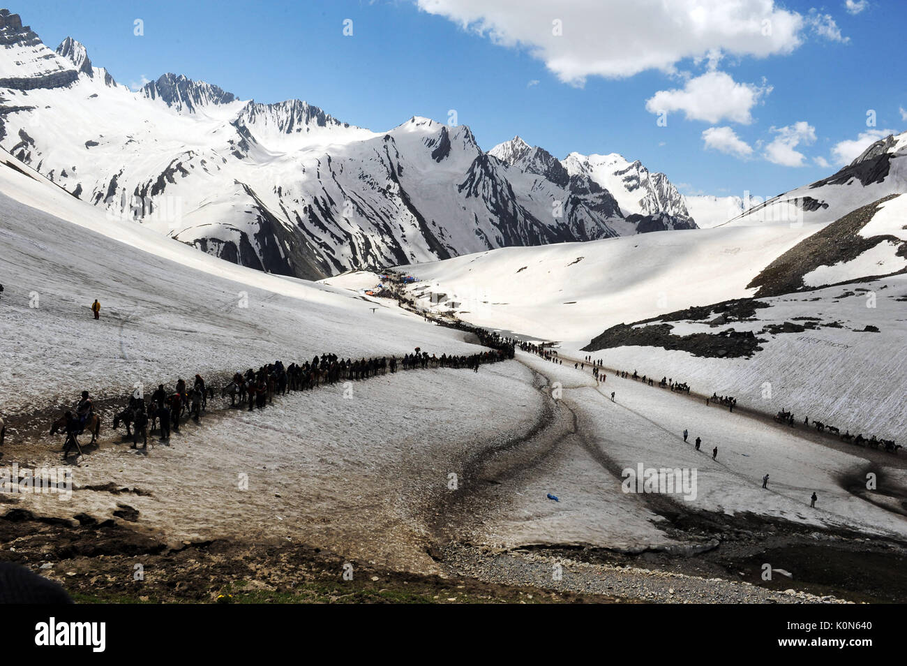 pilgrim mahagunas pass to ganesh top, amarnath yatra, Jammu Kashmir ...