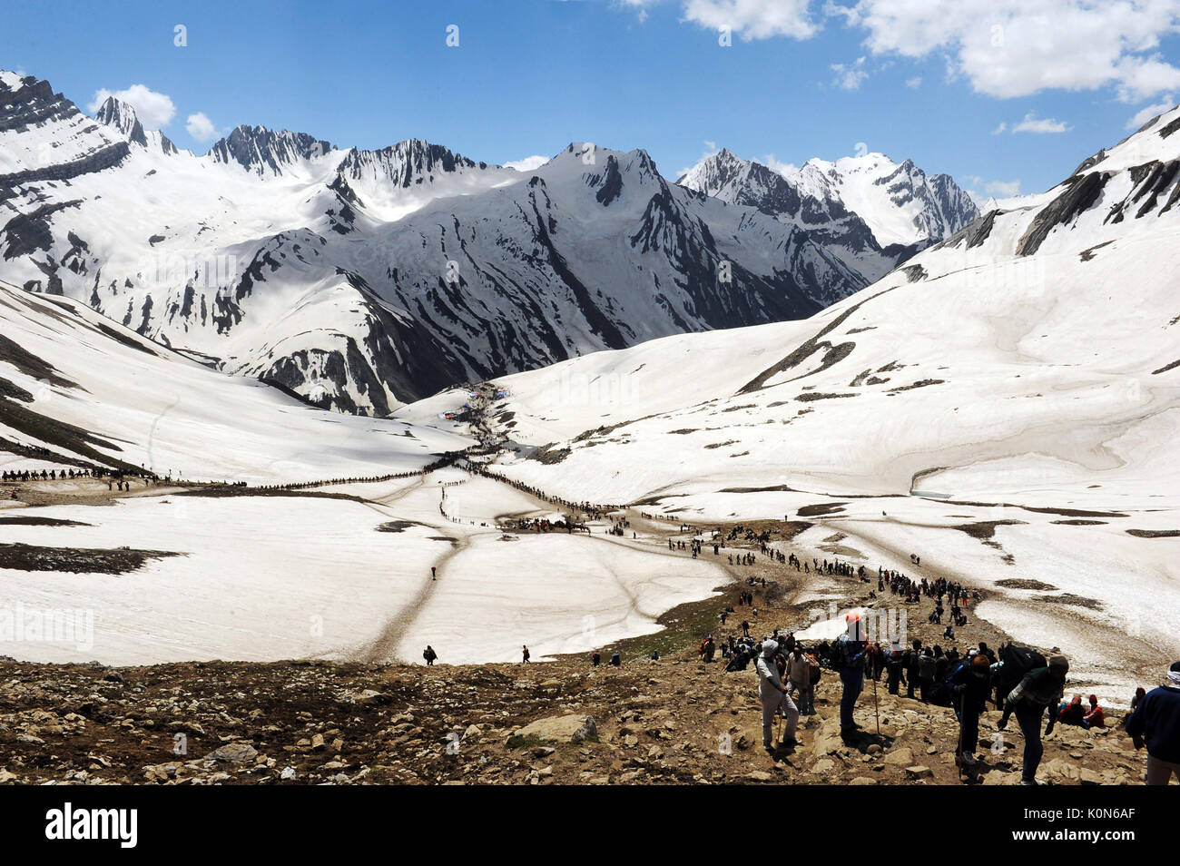 pilgrim mahagunas pass to ganesh top, amarnath yatra, Jammu Kashmir ...