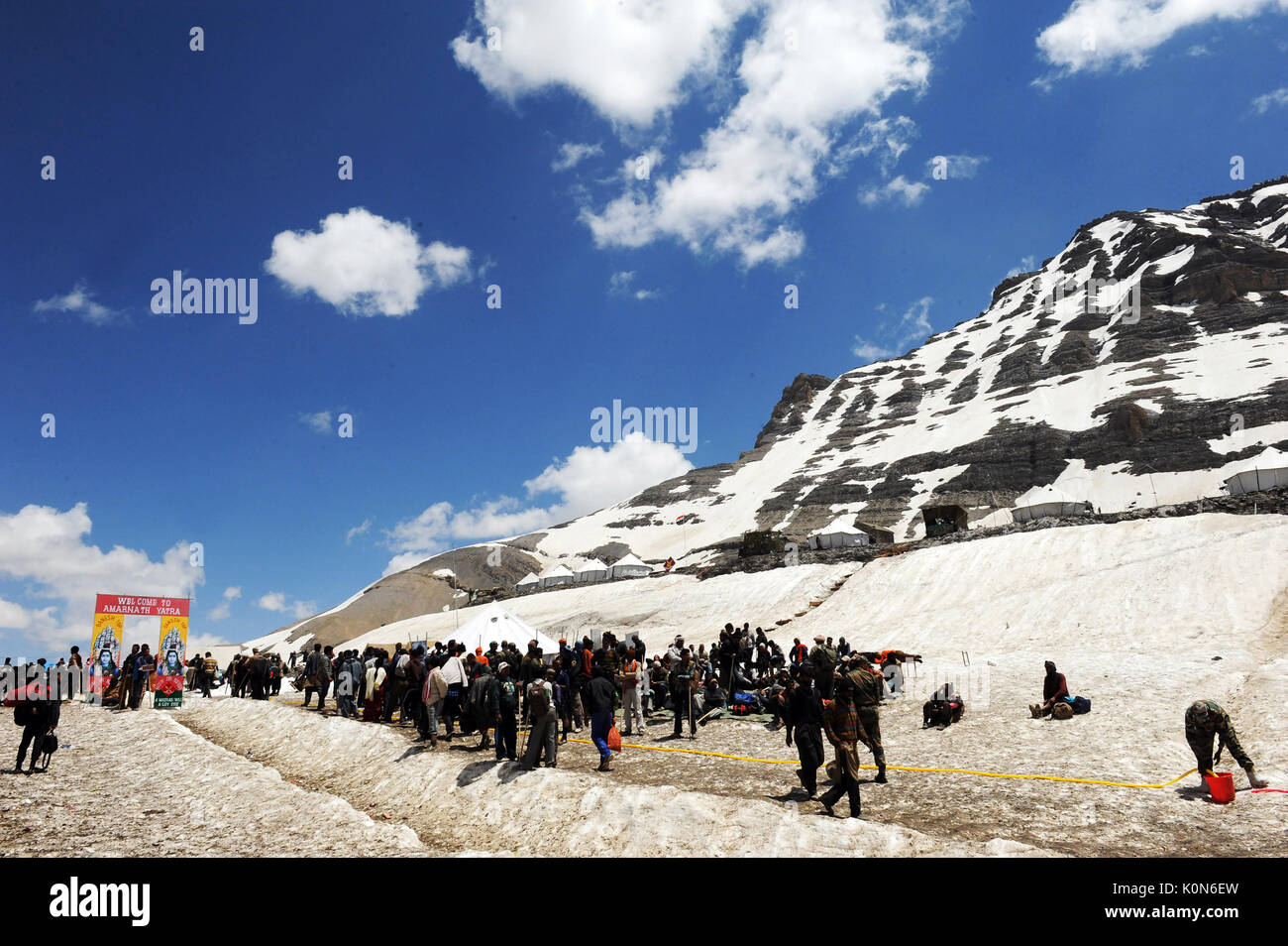 pilgrim mahagunas pass to ganesh top, amarnath yatra, Jammu Kashmir ...