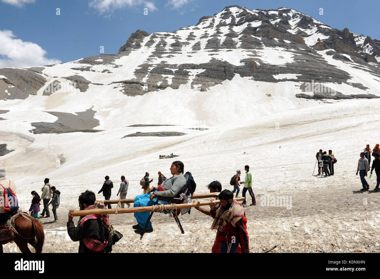 pilgrim mahagunas pass to ganesh top, amarnath yatra, Jammu Kashmir ...
