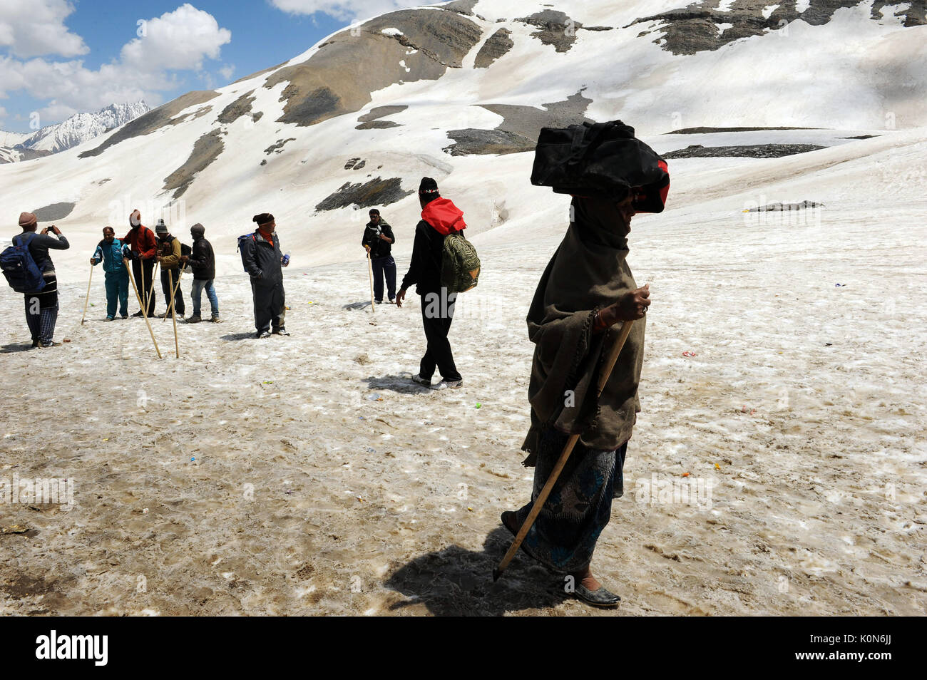 pilgrim mahagunas pass to ganesh top, amarnath yatra, Jammu Kashmir ...