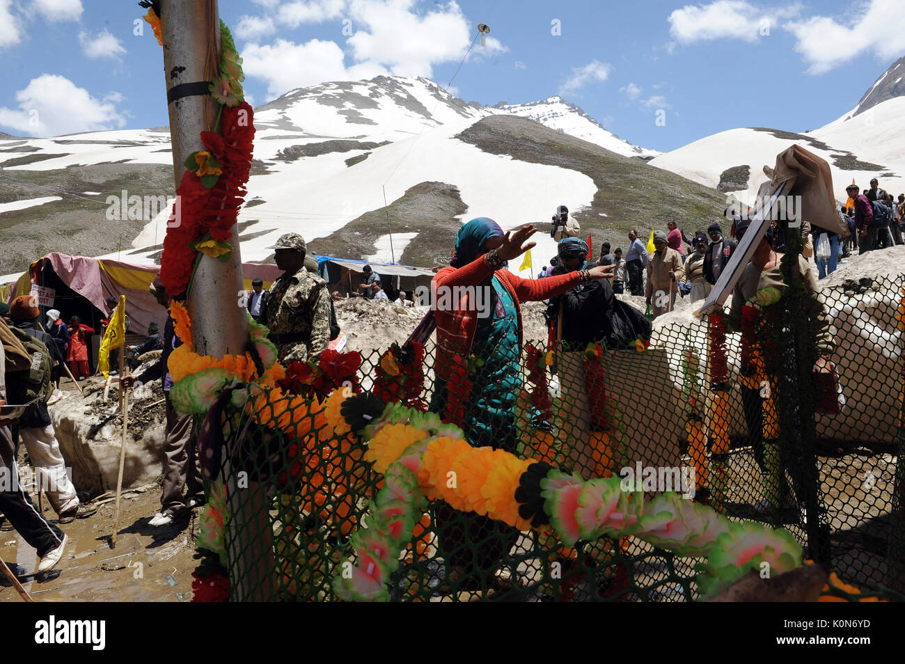pilgrim pabibal to panchtarni, amarnath yatra, Jammu Kashmir, India ...