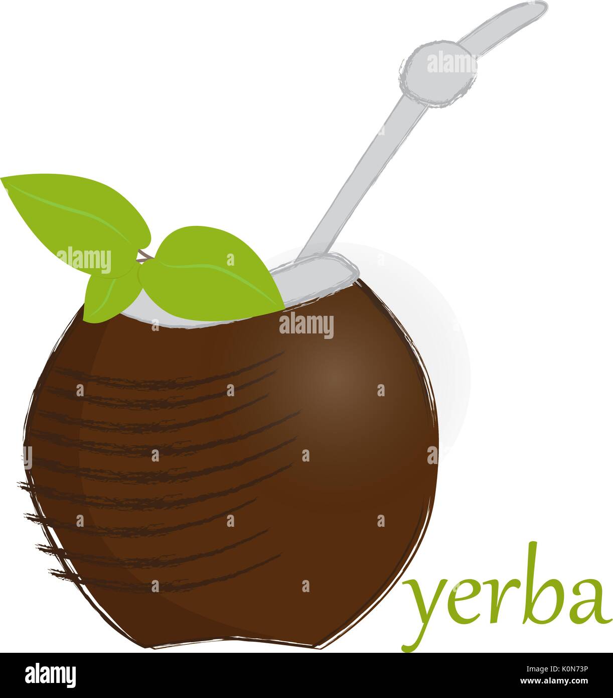 vector illustration of calabash yerba mate Stock Vector Image & Art - Alamy