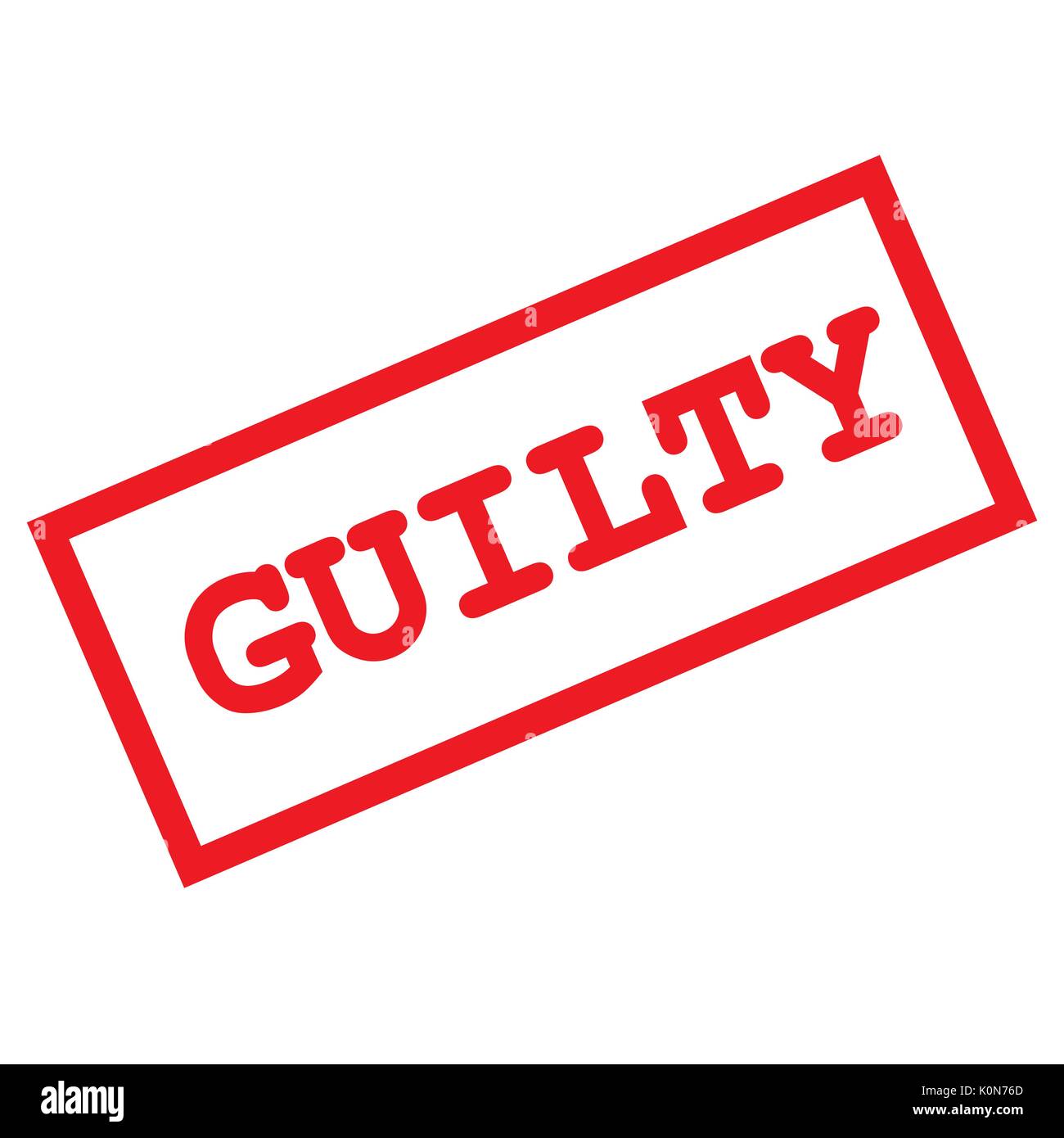 vector format guilty sign isolated on white Stock Vector Image & Art ...