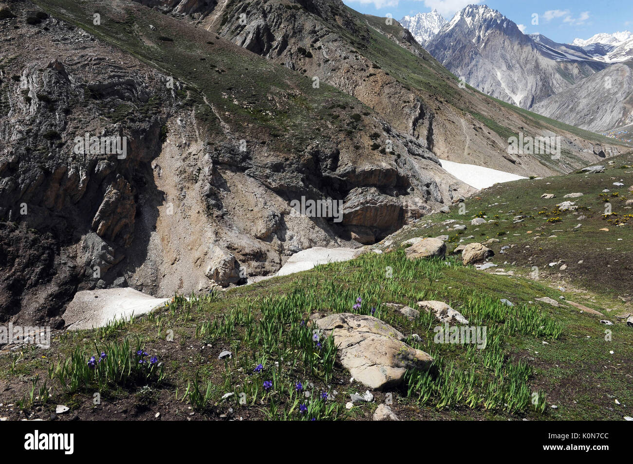 pabibal to panchtarni, amarnath yatra, Jammu Kashmir, India, Asia Stock ...