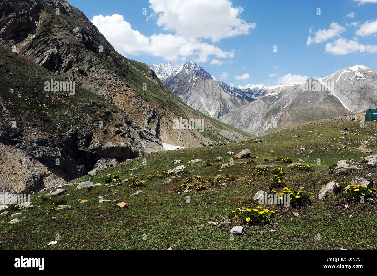 pabibal to panchtarni, amarnath yatra, Jammu Kashmir, India, Asia Stock ...