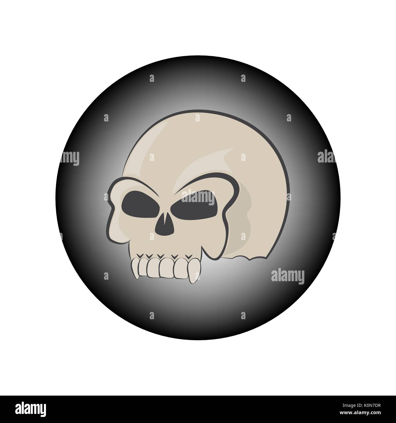 human skull logo concept. vector icon Stock Vector Image & Art - Alamy