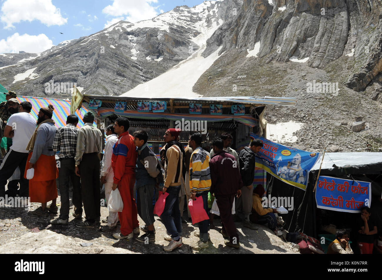 pilgrim amarnath yatra, Jammu Kashmir, India, Asia Stock Photo - Alamy
