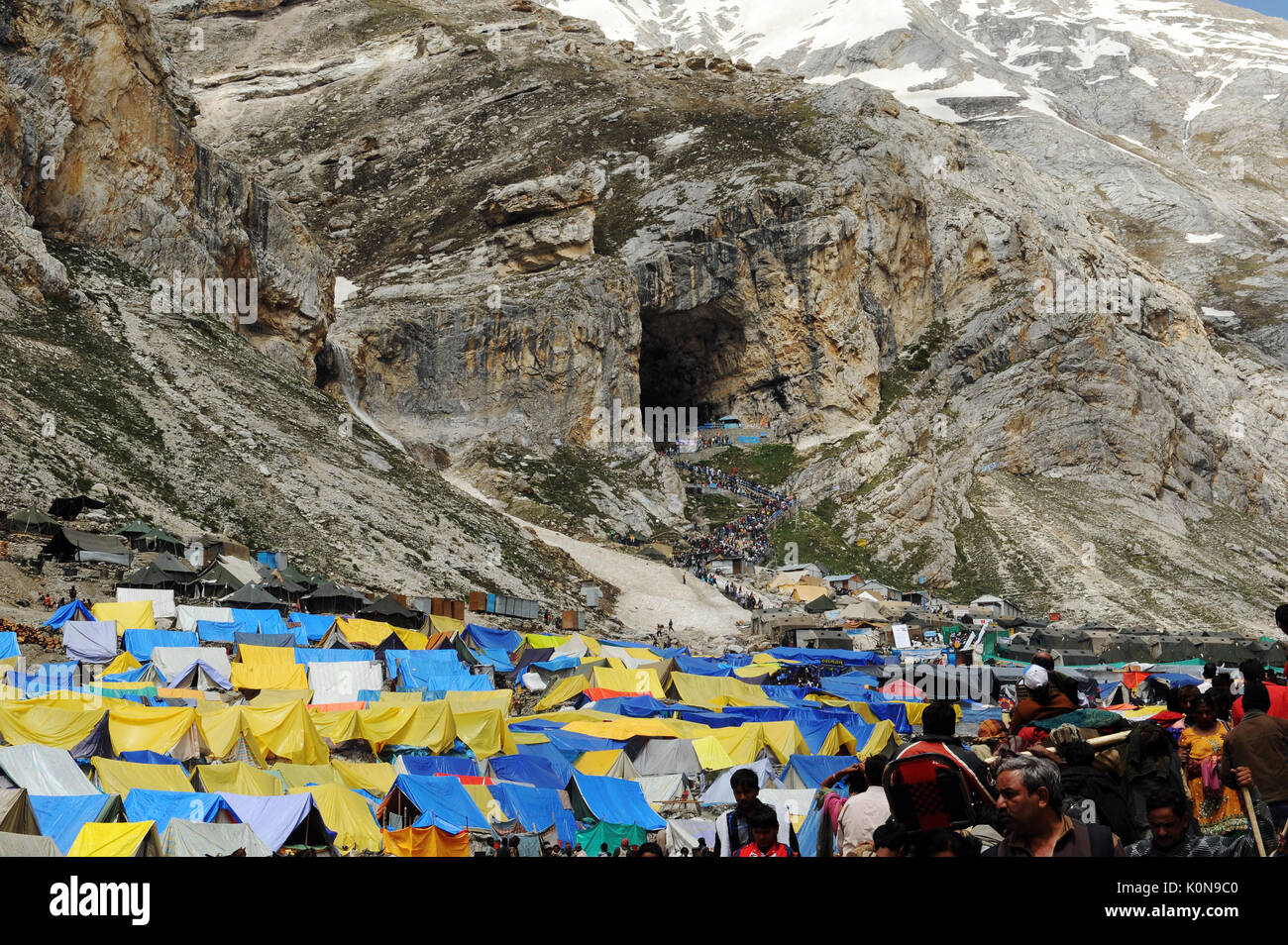 holy cave, amarnath yatra Jammu Kashmir, India, Asia Stock Photo - Alamy