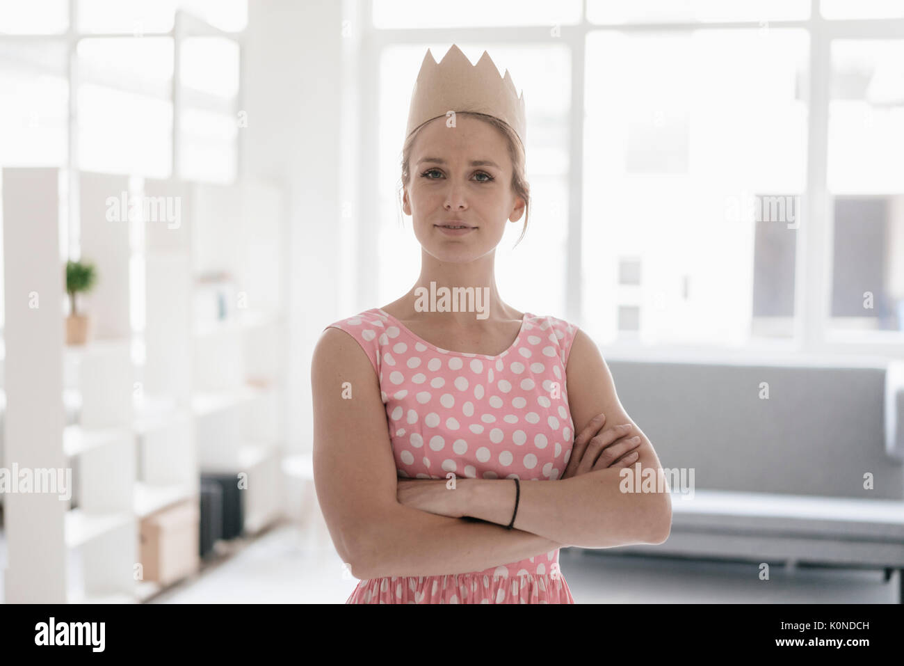 Wearing paper crown hi-res stock photography and images - Alamy