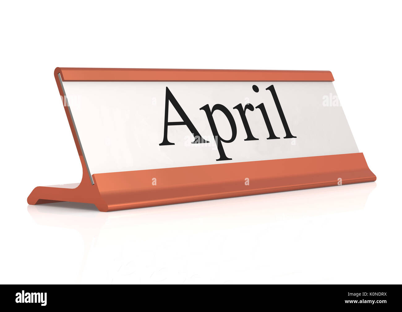 April banner isolated word hi-res stock photography and images - Alamy
