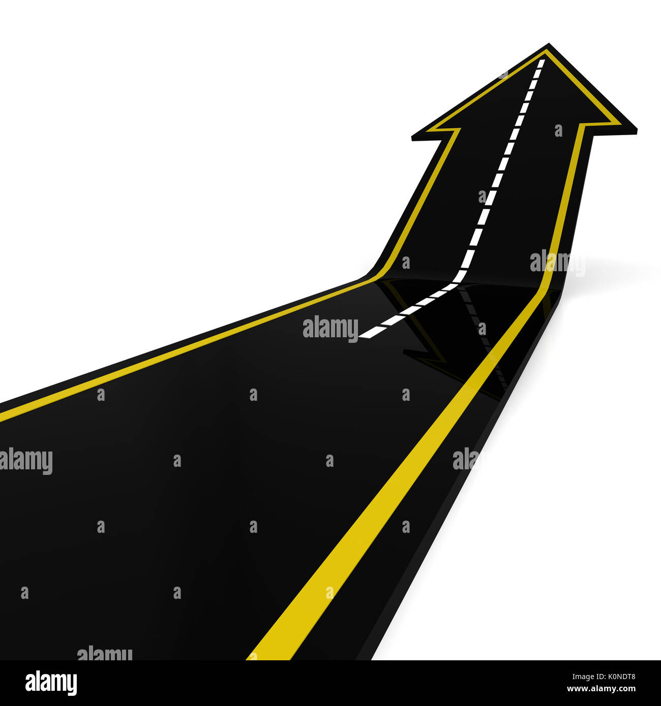 Arrow road with image with hi-res rendered artwork that could be used ...
