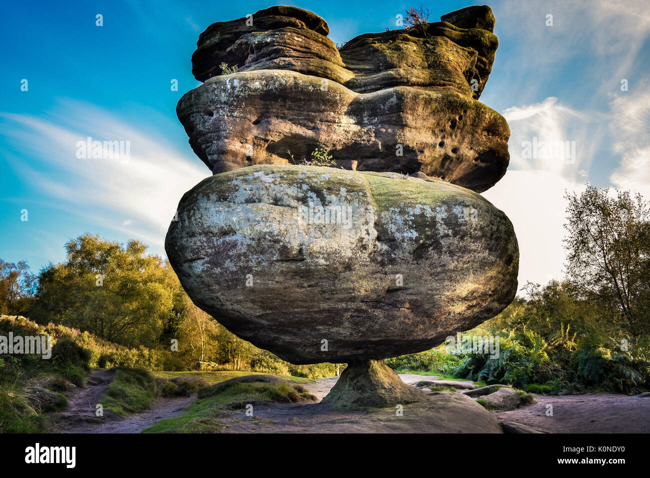 Idol Rock, Yorkshire, England Stock Photo - Alamy