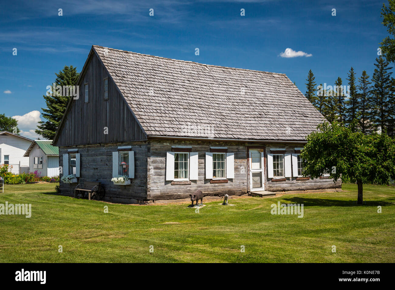 A Mennonite home at the Pembina Threshermen's Museum, Winkler, Manitoba ...