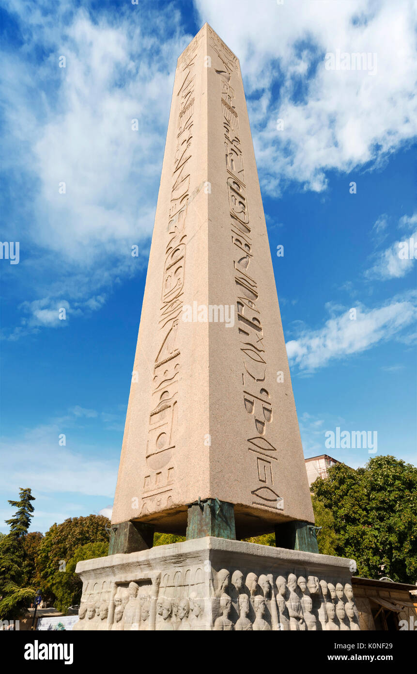 The obelisk of theodosius in Istanbul, Turkey Stock Photo - Alamy