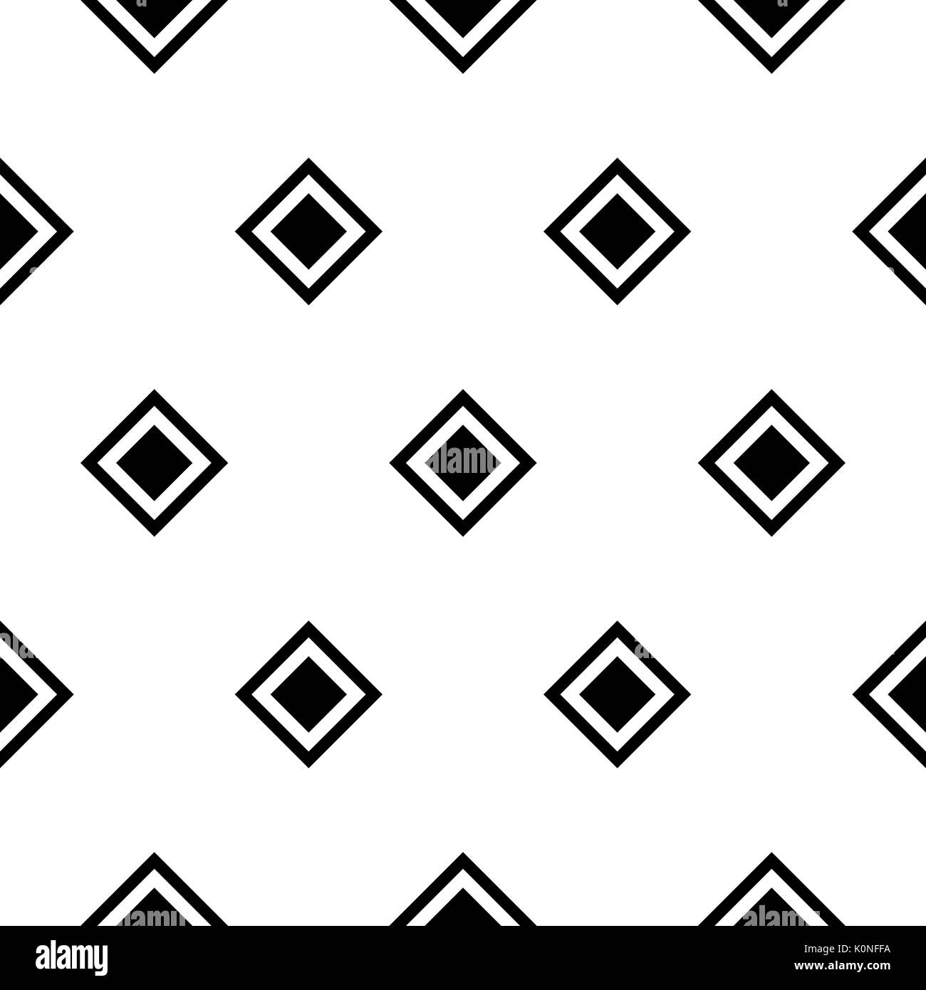 Seamless rhombus black and white pattern Stock Vector Image & Art - Alamy