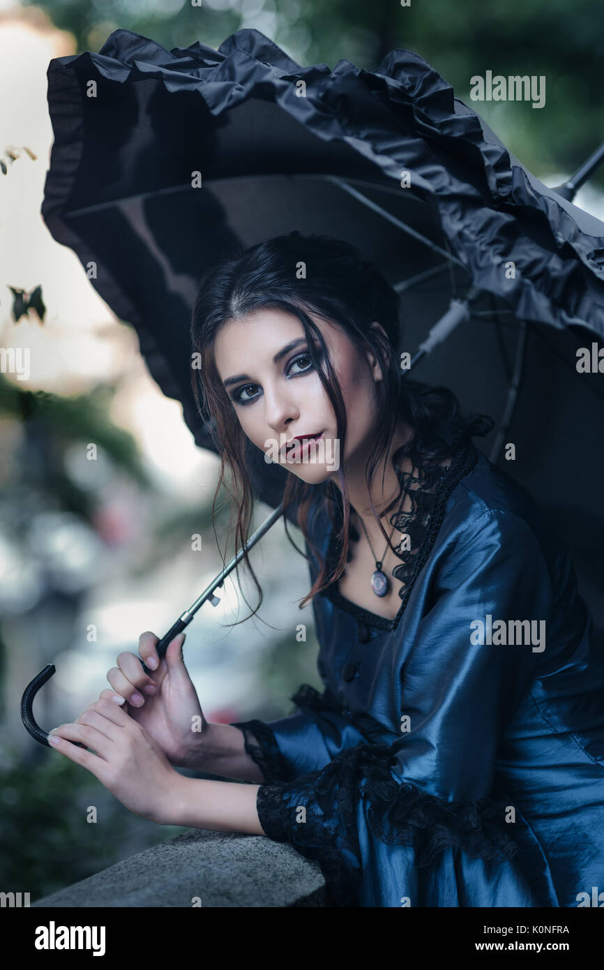 Beautiful gothic victorian woman in hi-res stock photography and images ...