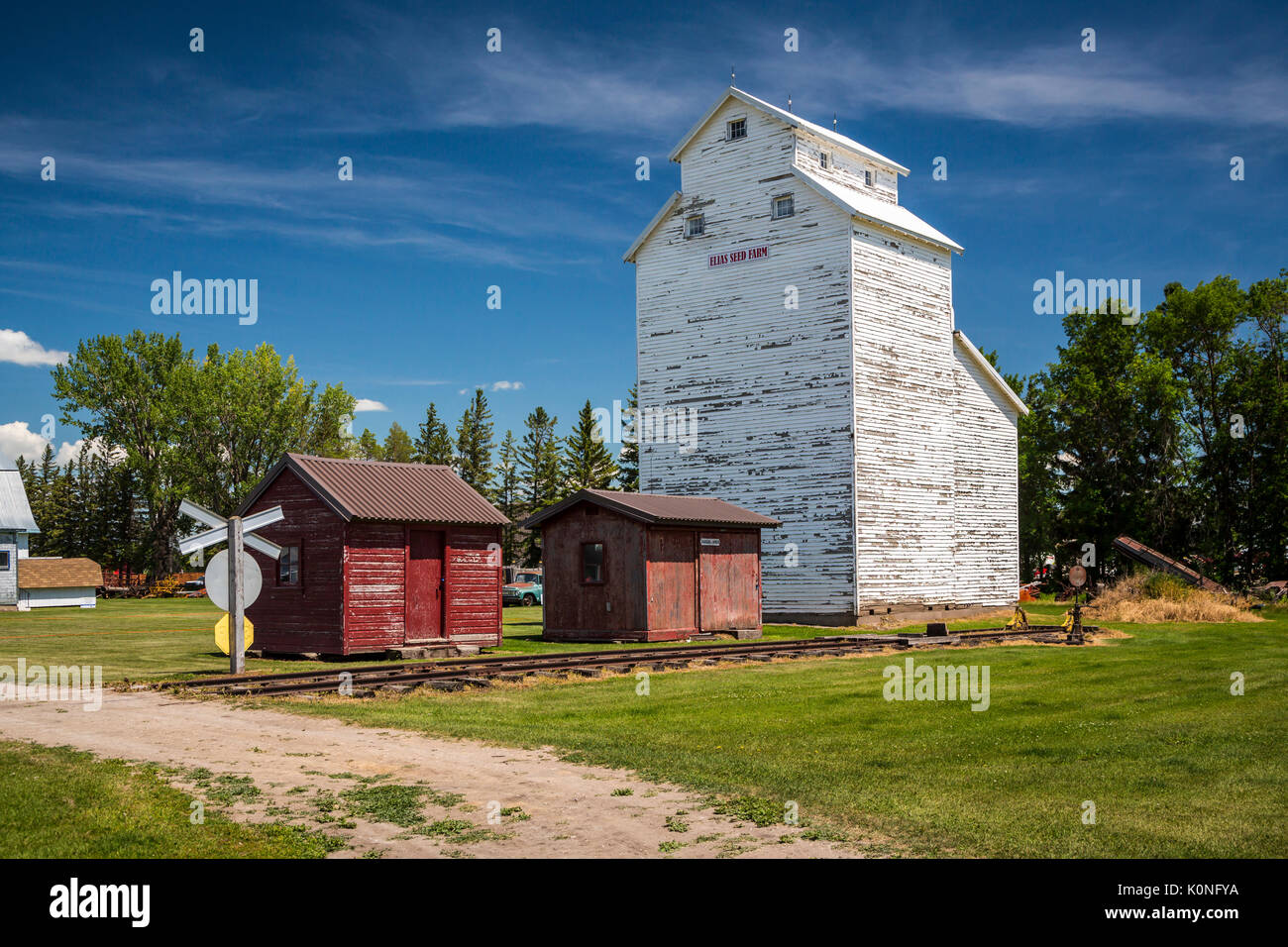 The Elias elevator at the Pembina Threshermen's Museum, Winkler ...