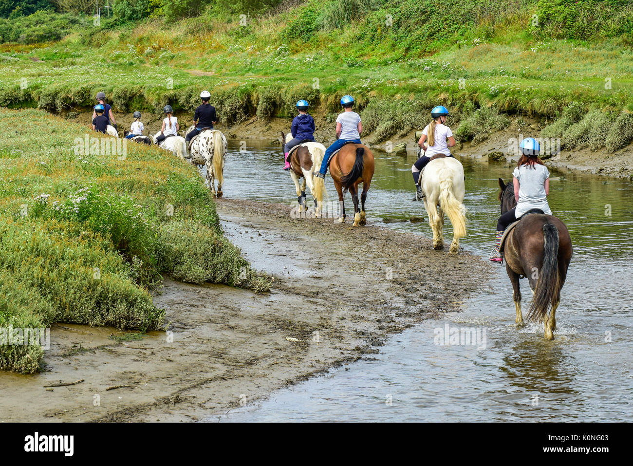 Horse Riding Pony Trekking Along High Resolution Stock Photography and ...