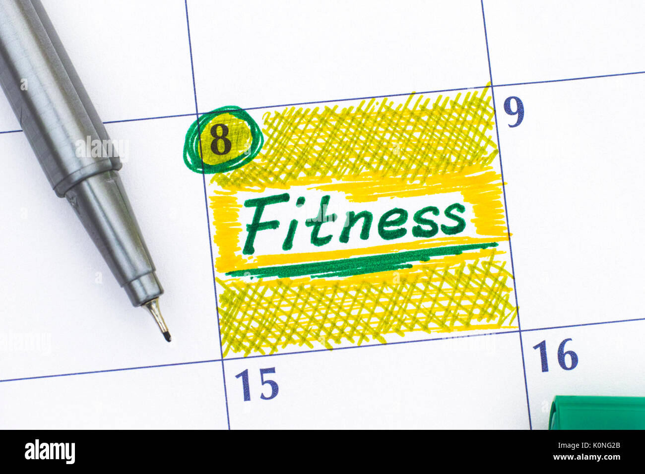 Fitness calendar hi-res stock photography and images - Alamy