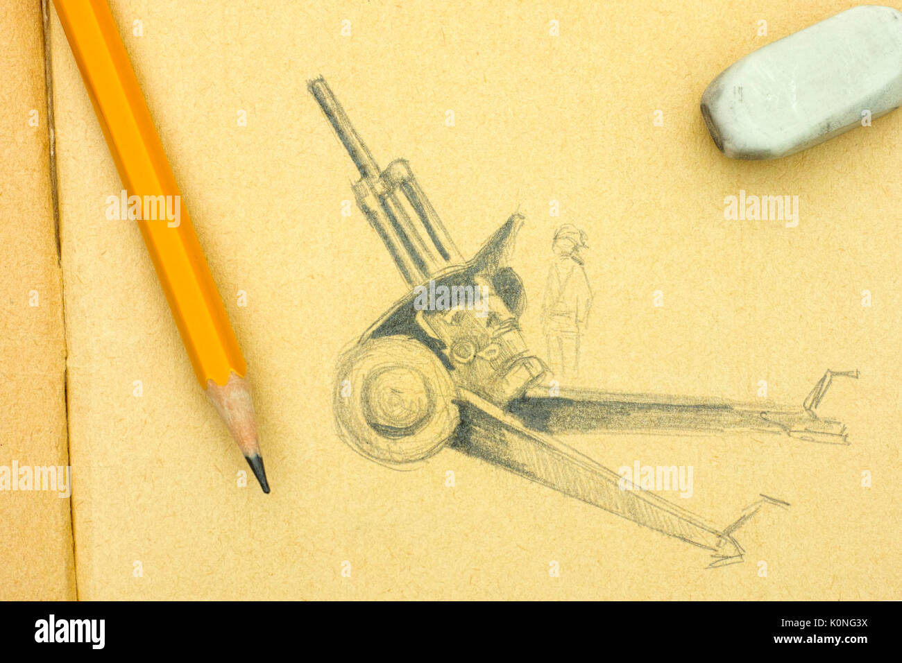 Howitzer drawing hi-res stock photography and images - Alamy