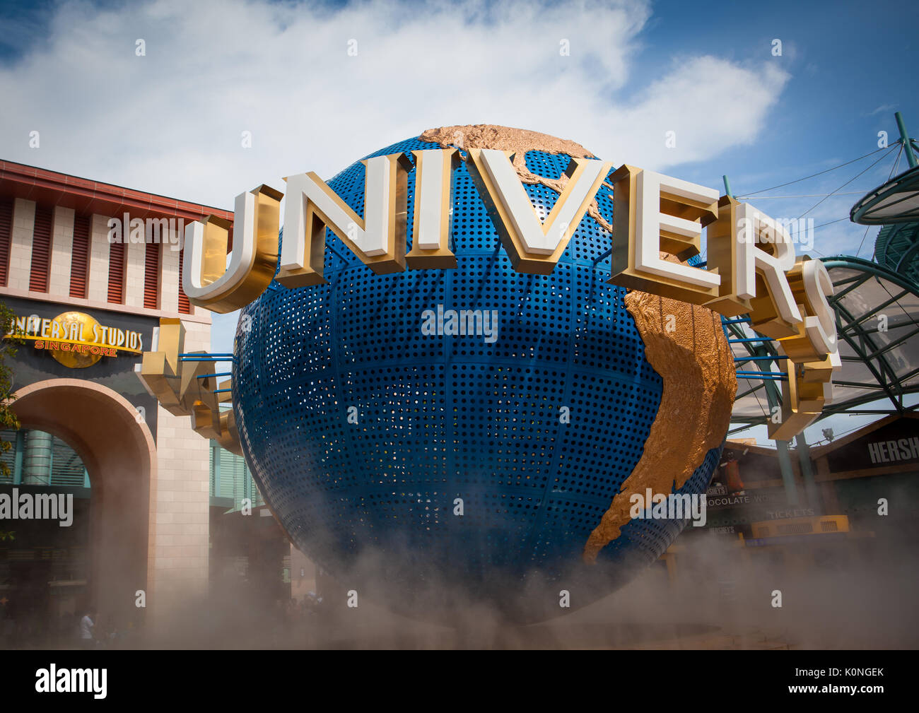 Sentosa, Singapore - June 19, 2010: Universal Studios Singapore Globe ...