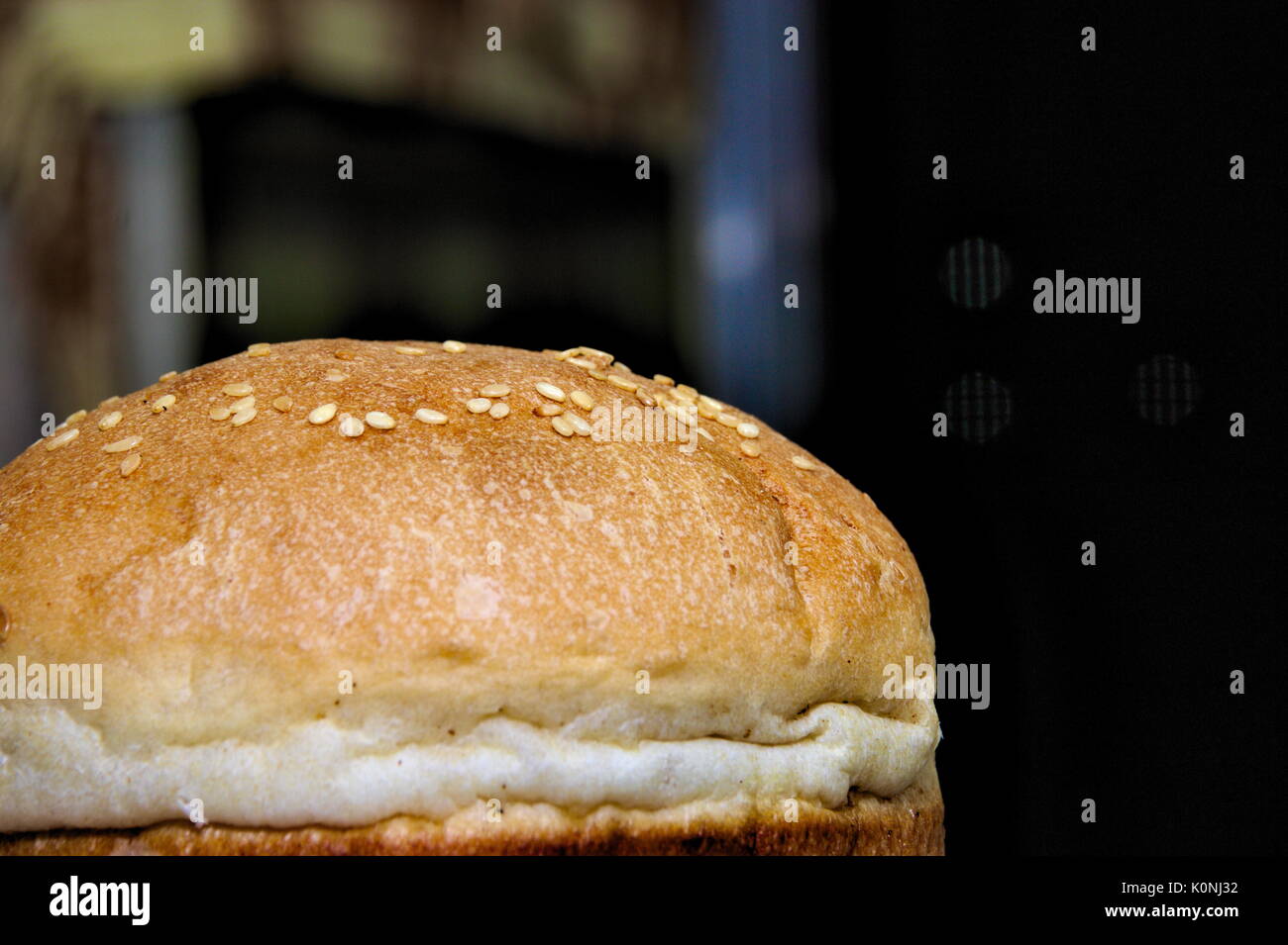Bread for burger Stock Photo - Alamy