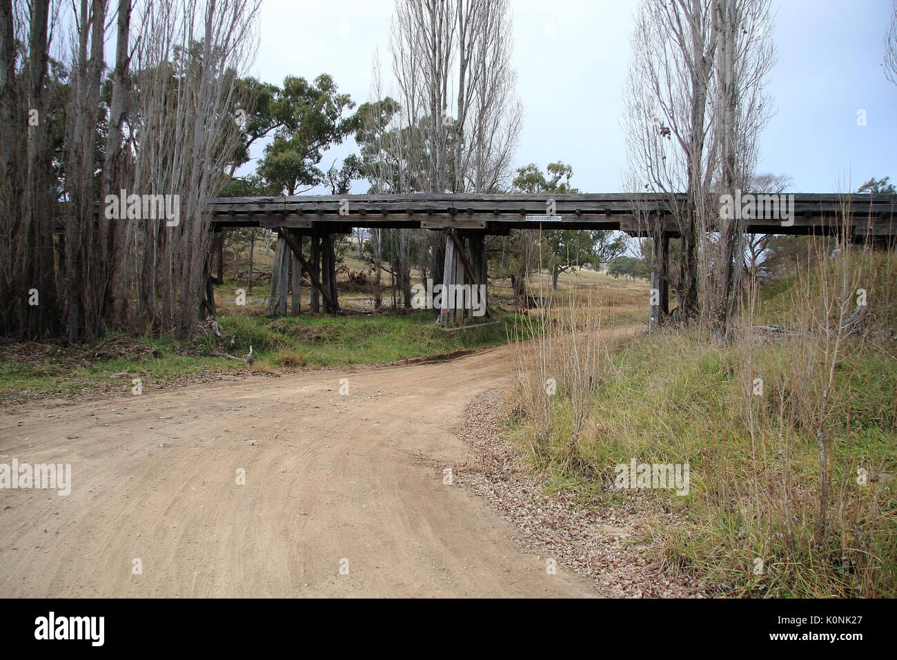 Disused railway bridge near DeepWater NSW Stock Photo - Alamy