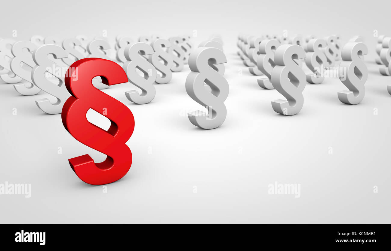 Paragraph symbol and icon conceptual 3D illustration Stock Photo - Alamy