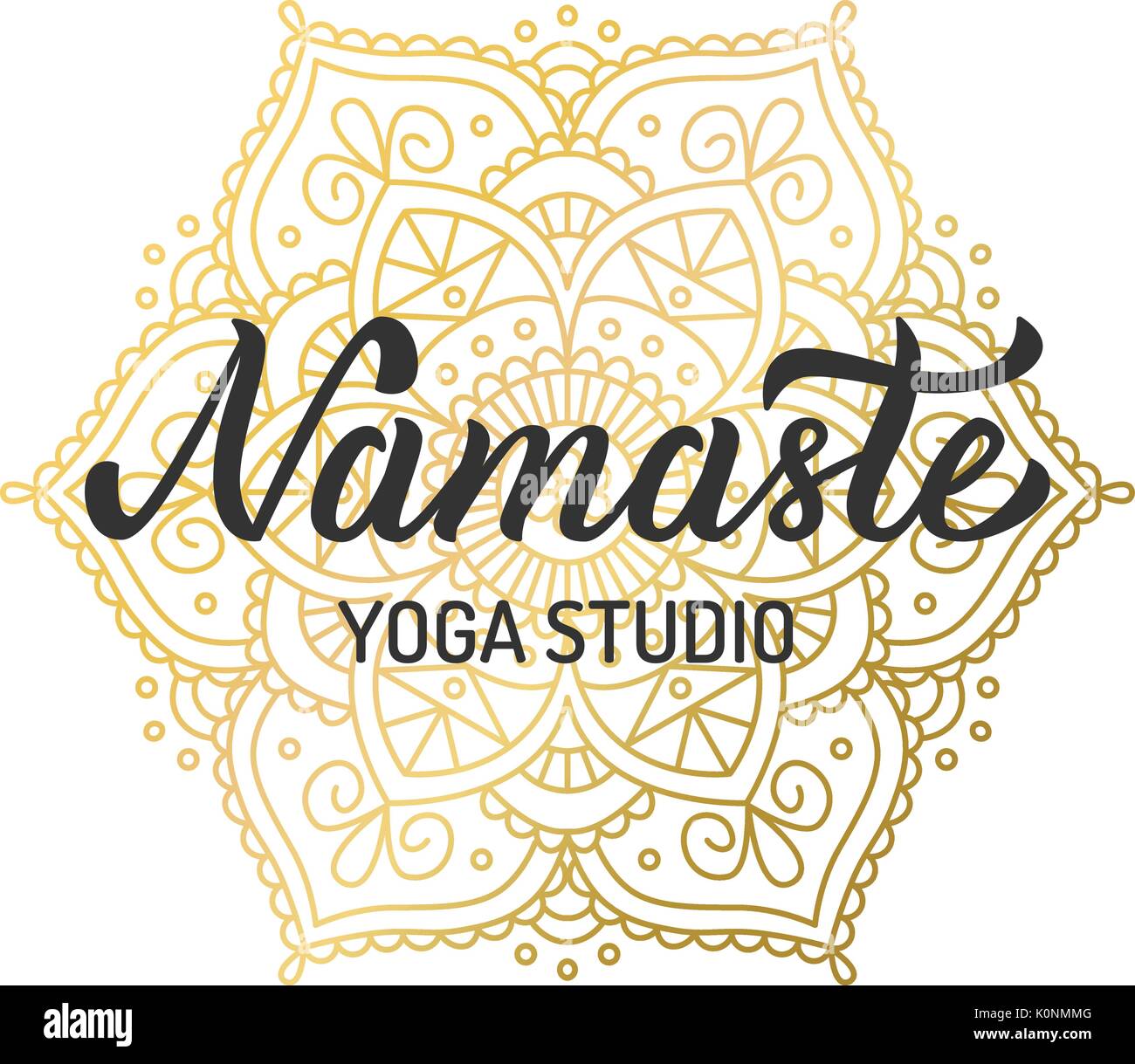 Lettering yoga logo Stock Vector Image & Art - Alamy