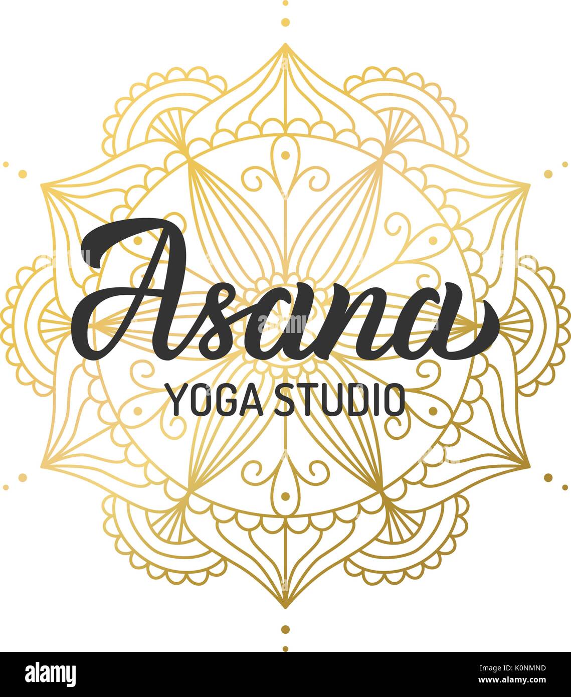 Lettering yoga logo Stock Vector Image & Art - Alamy