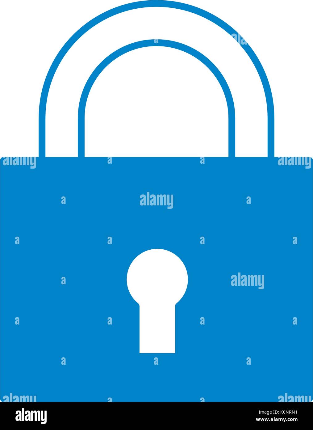silhouette padlock tool that protect importans elements Stock Vector ...