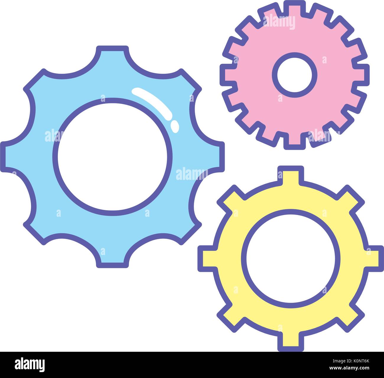 gears engineering industry process technology Stock Vector Image & Art ...