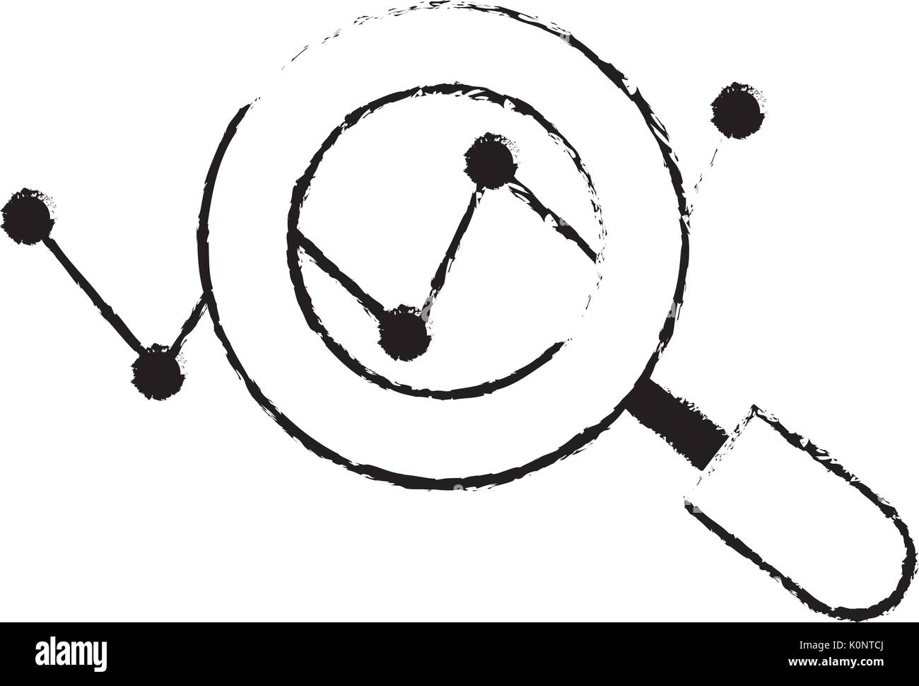 figure magnifying glass tool and search symbol Stock Vector Image & Art ...