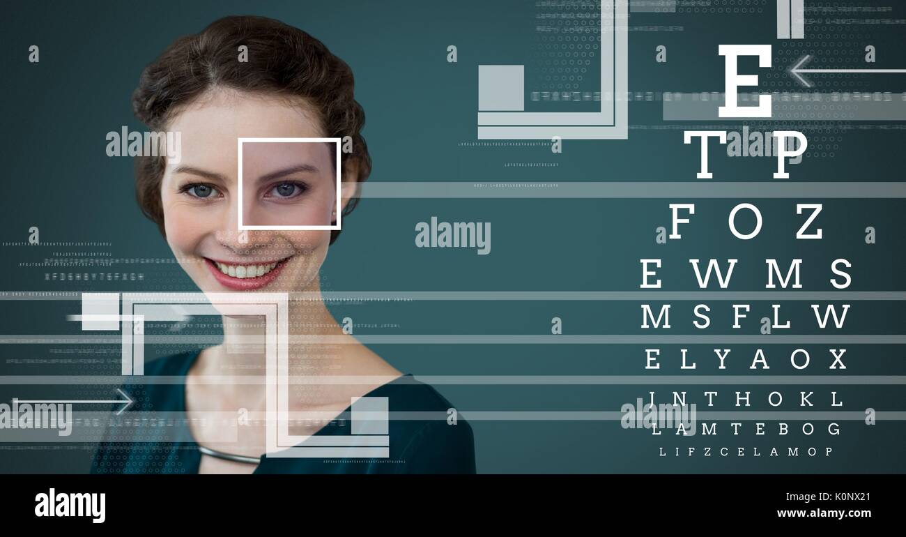 Eye test chart cut out hi-res stock photography and images - Alamy