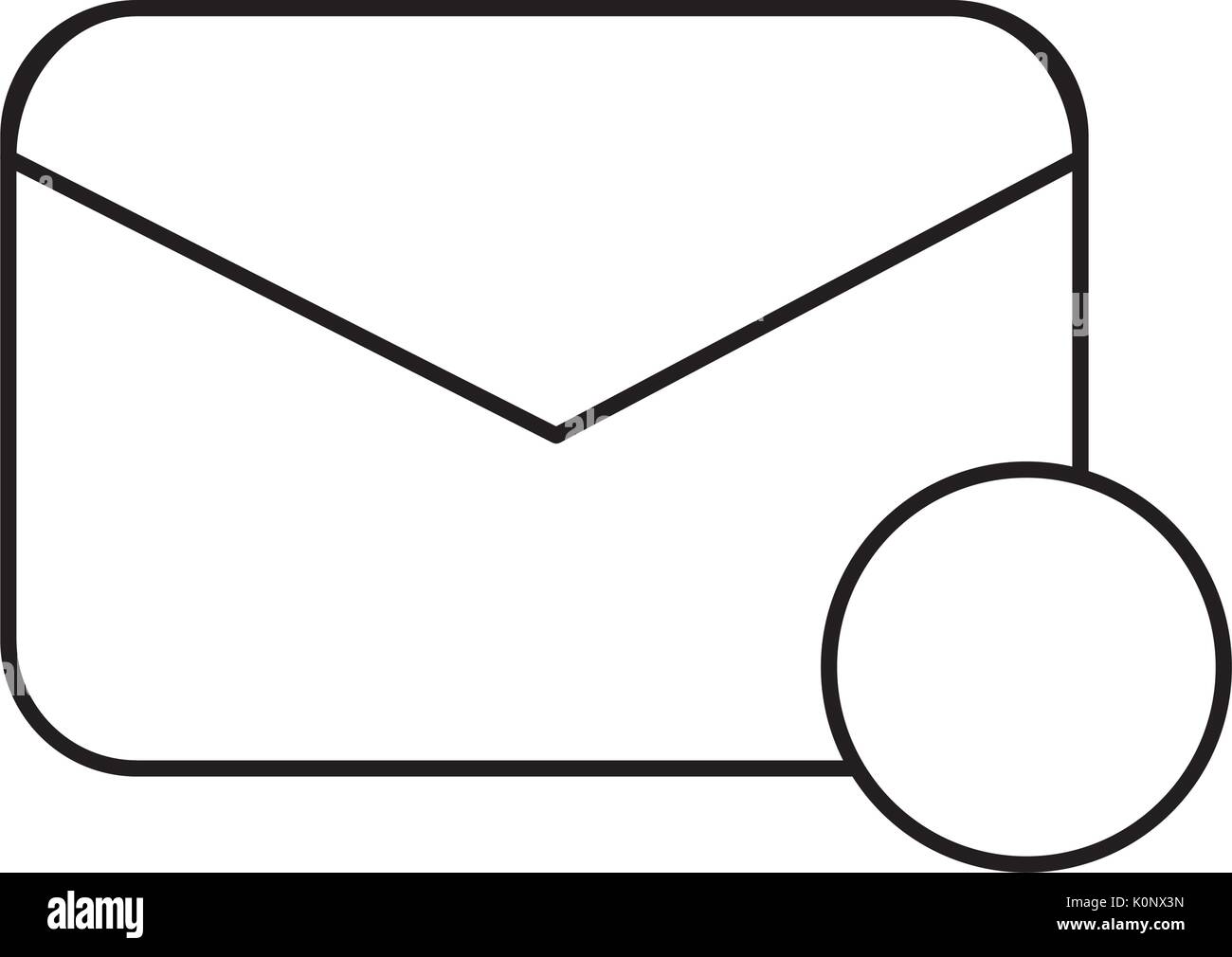 line card letter close with message information Stock Vector Image ...