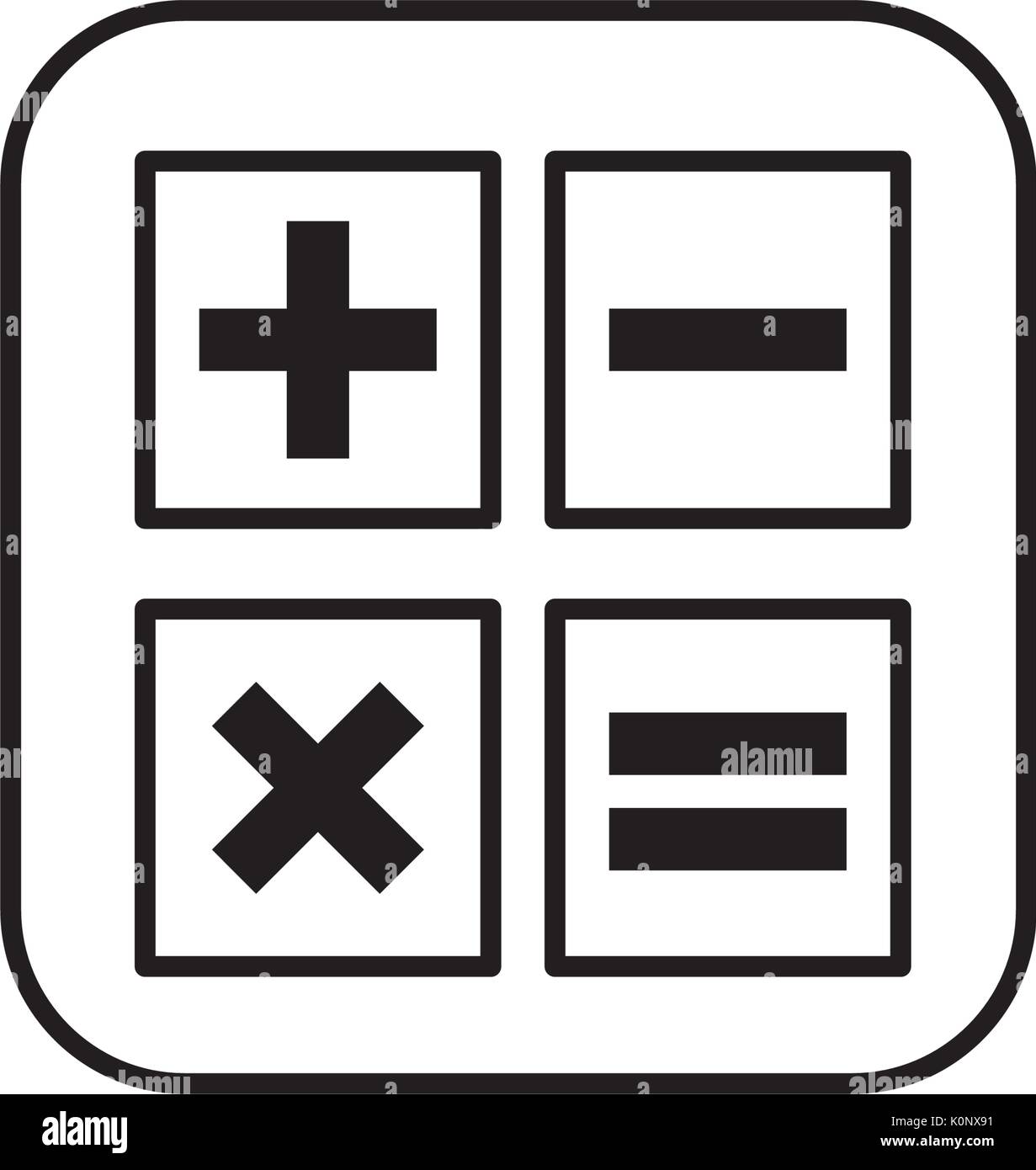 line calculator technology to mathematics account report Stock Vector ...