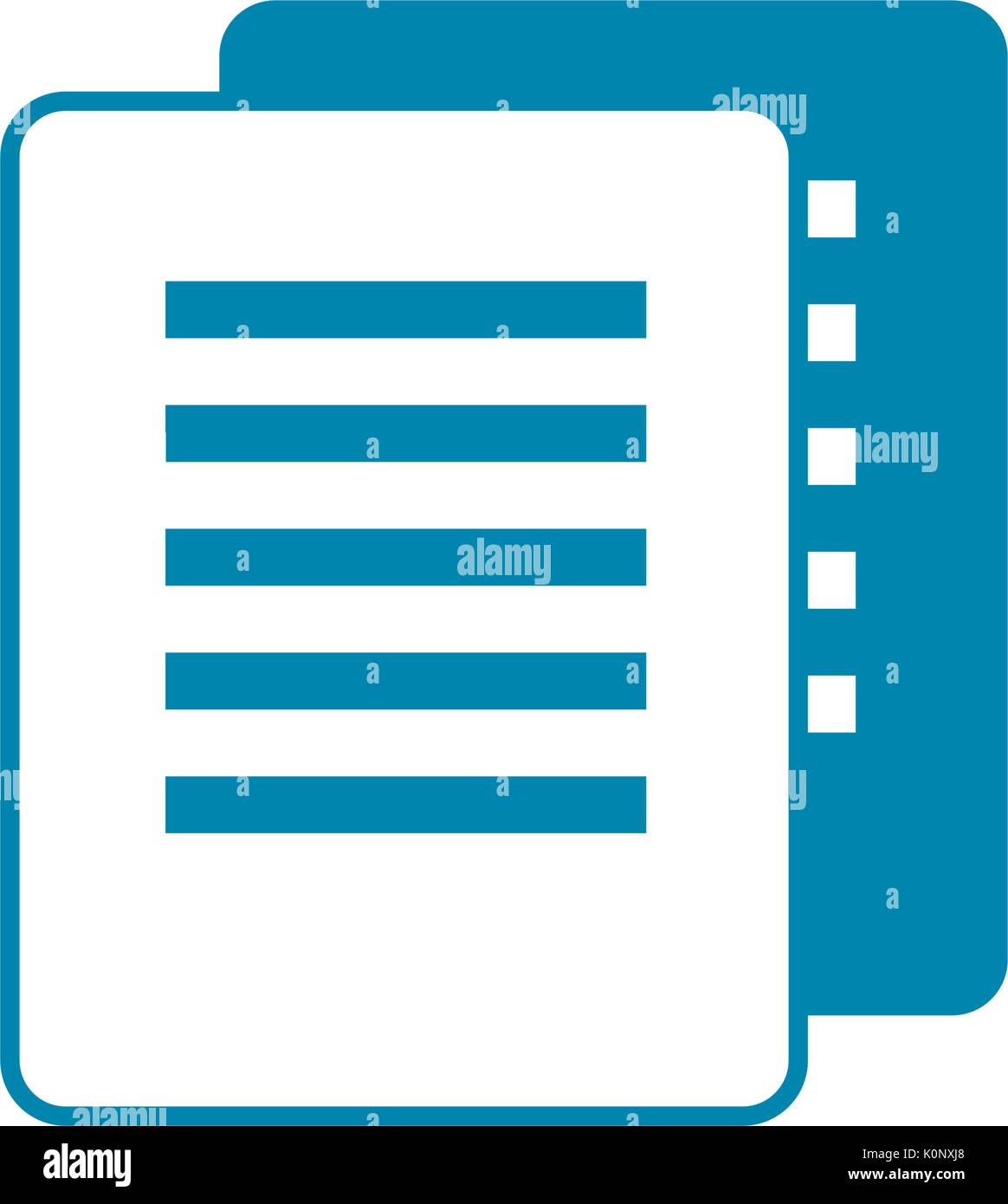 silhouette business documents information and order paperwork Stock ...