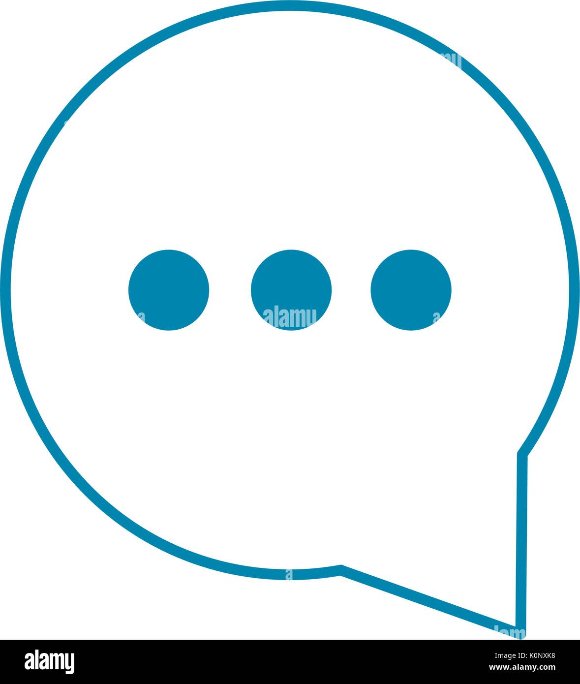 silhouette chat bubble communication notes message Stock Vector Image ...