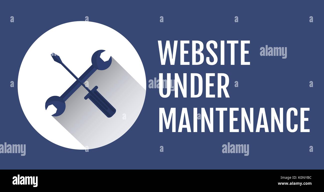Digital composite of Website under maintenance text with tools graphics ...