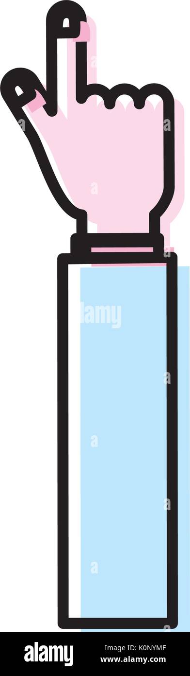 Businessman middle finger Stock Vector Images - Alamy