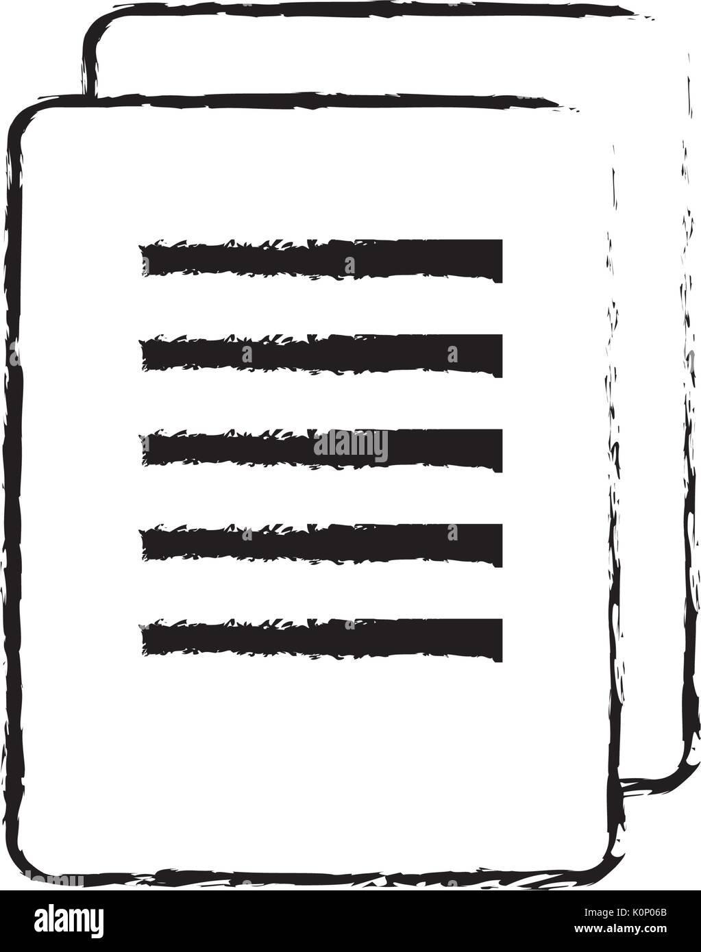 figure business documents information and order paperwork Stock Vector ...