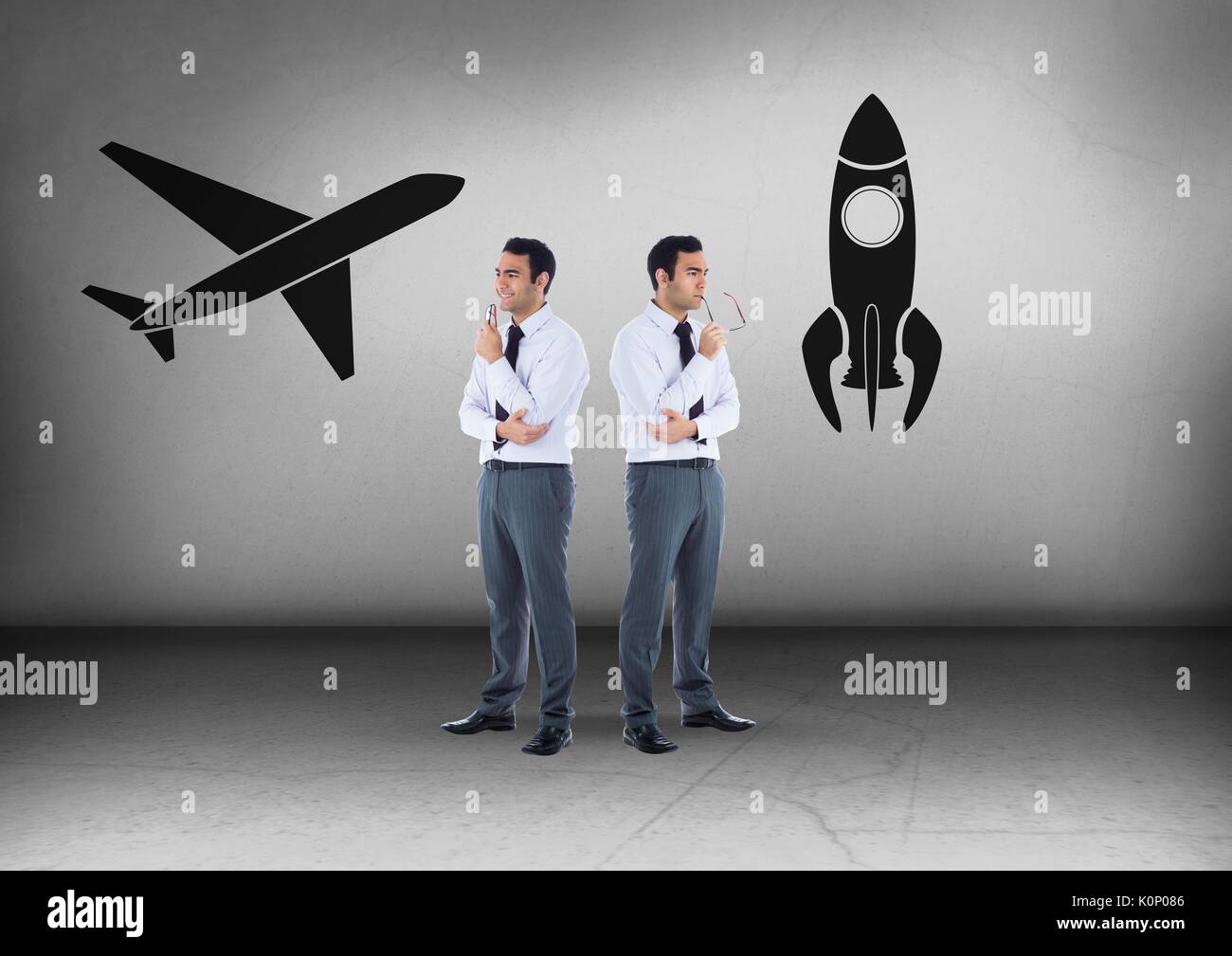 Flying in opposite directions hi-res stock photography and images - Alamy